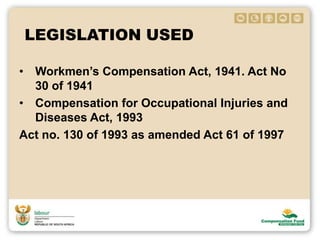 Compensation fund 2013 august | PPTX