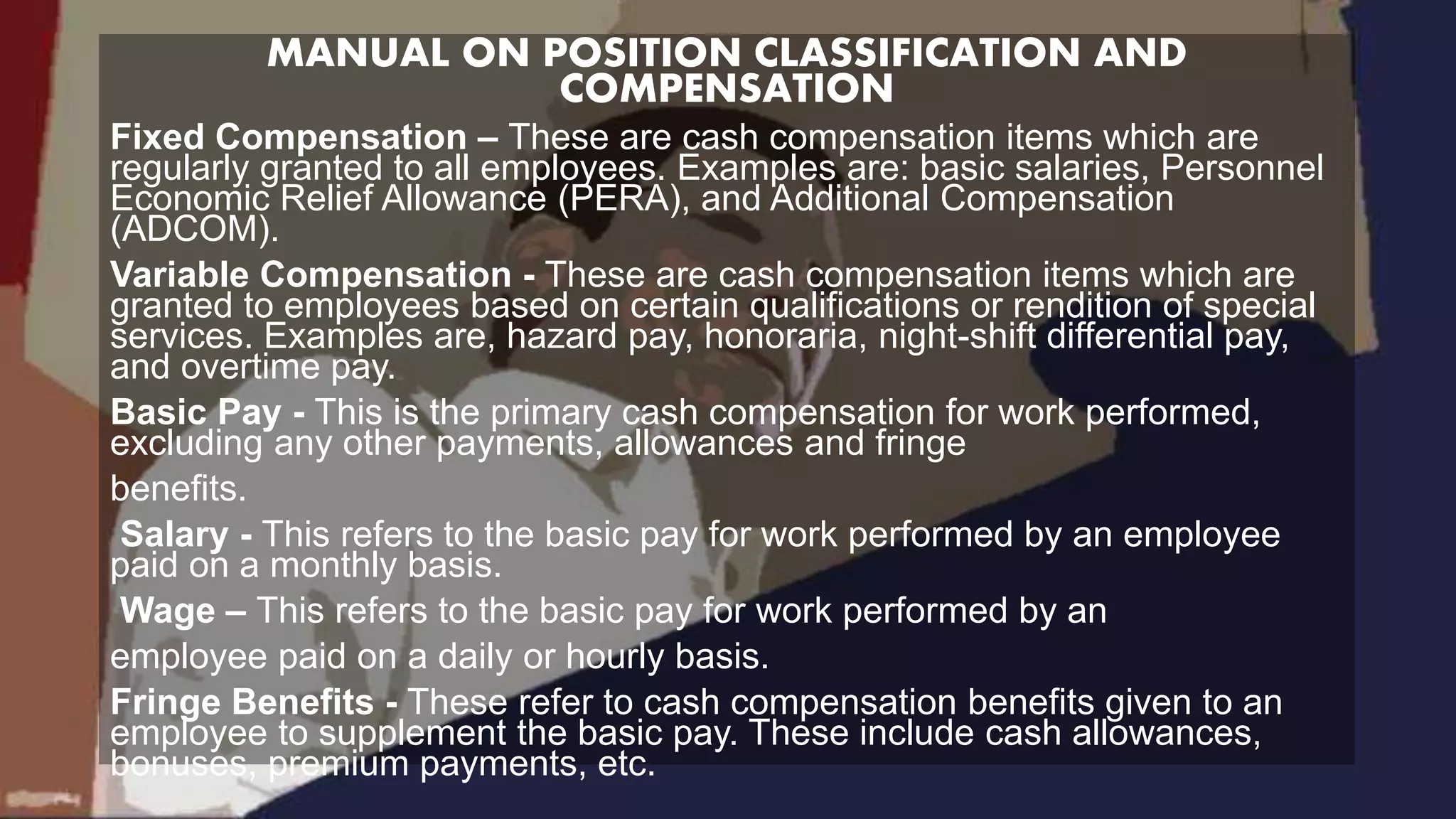 Compensation in Philippine Government | PPTX