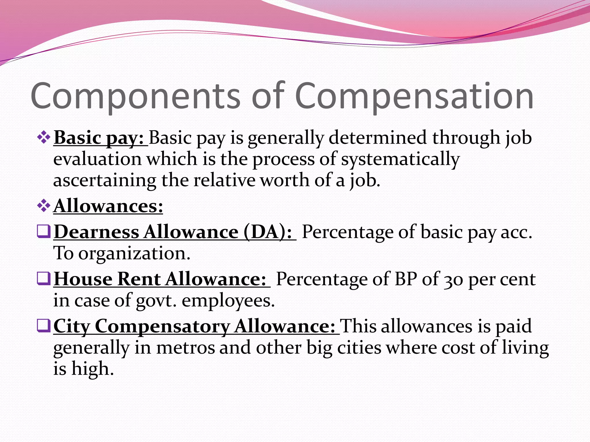 Compensation & maintenance | PPTX