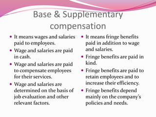 Compensation & maintenance | PPTX