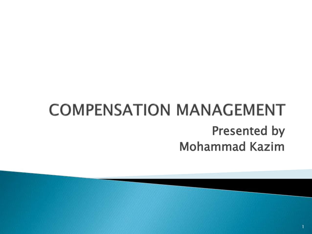 Compensation management | PPT
