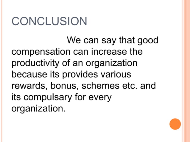 Compensation management | PPTX