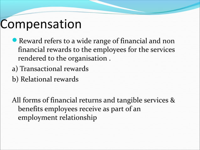 Compensation management | PPT
