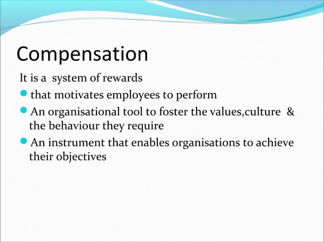Compensation management | PPT