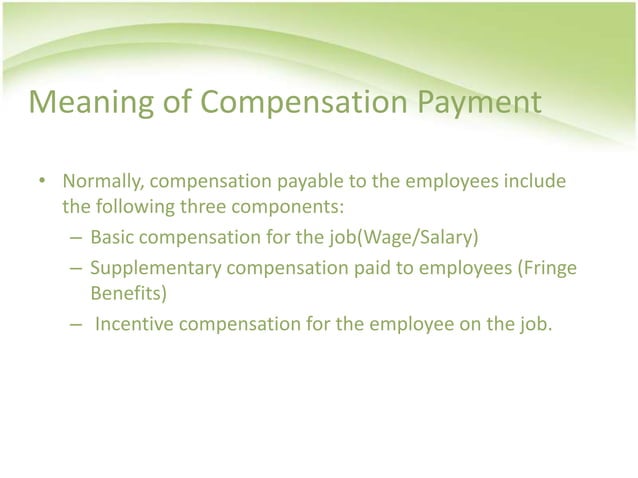 Compensation management & job evaluation | PPTX | Government Support ...