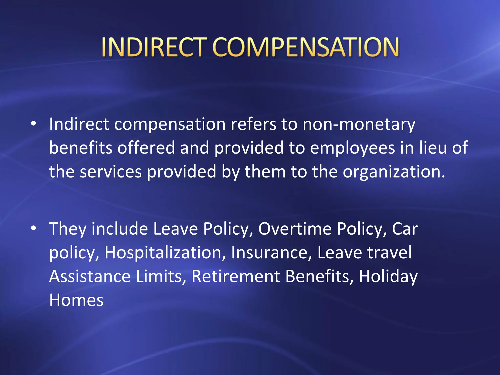 Compensation management & types | PPT