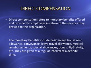 Compensation management & types | PPT
