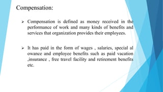 Compensation plan In HRM | PPTX