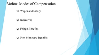 Compensation plan In HRM | PPTX