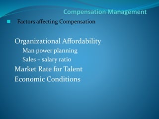 Compensation management | PPT
