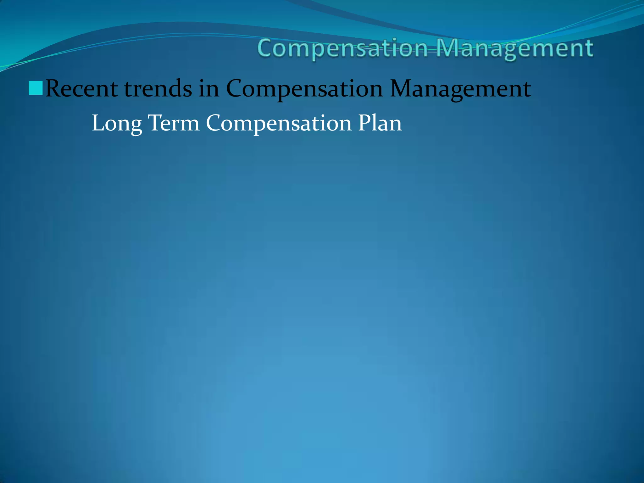 Compensation ppt | PPTX