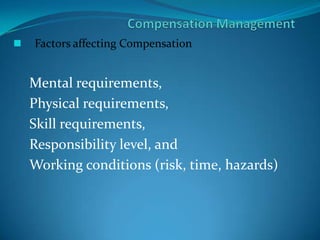 Compensation ppt | PPTX