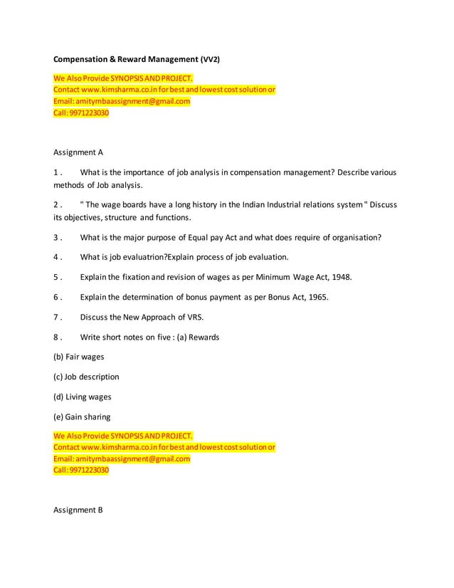 Compensation Reward Management | PDF