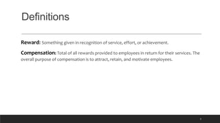 Compensation, Reward Management Human Resource | PPTX