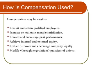 Compensation structure | PPT