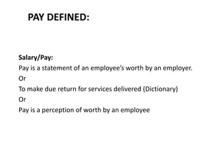 Compensation system | PPTX | Business Accounting & Finance | Business