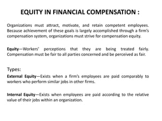 Compensation system | PPTX | Business Accounting & Finance | Business