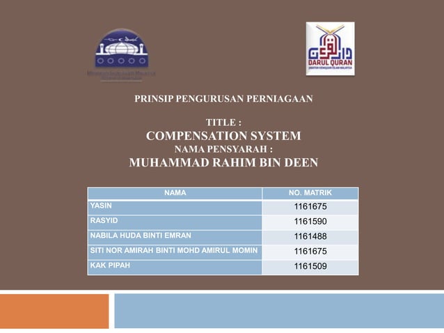Compensation system | PPT