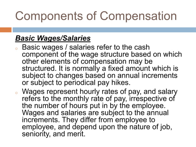 Compensation system | PPT
