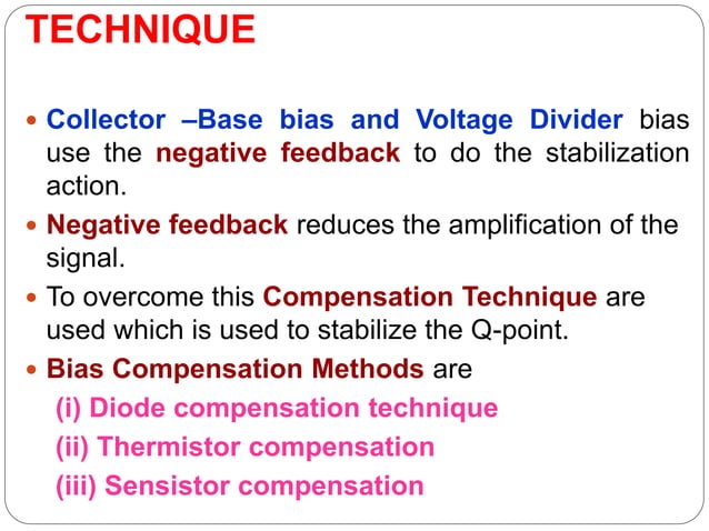 Compensation Techniques | PPTX