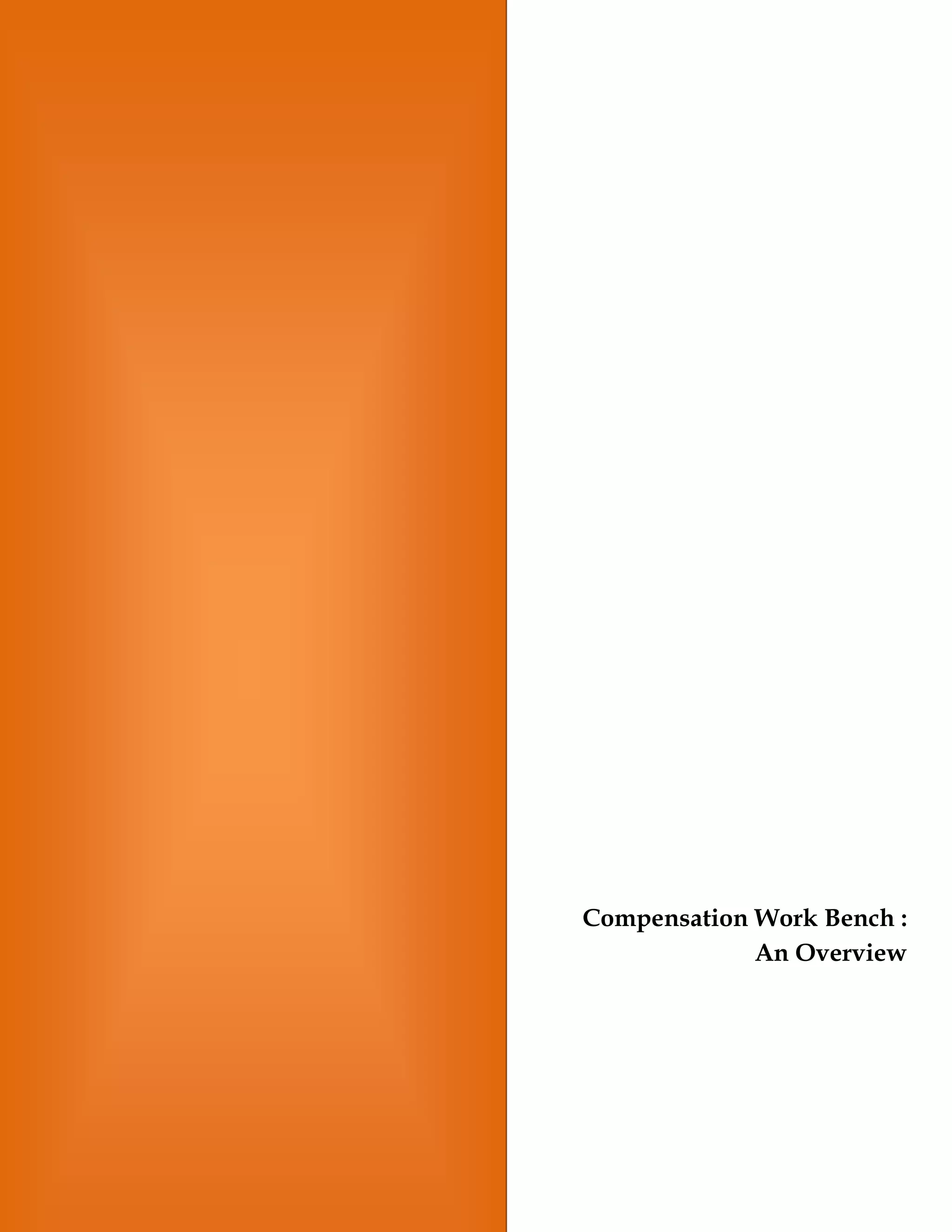 Compensation work bench_overview | PDF | Human Resources | Business