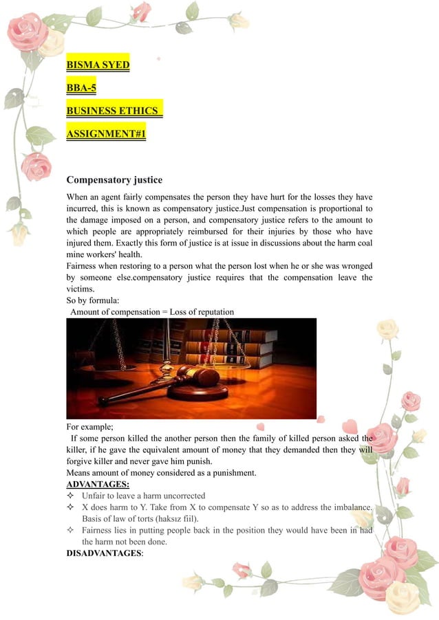 Compensatory justice | PDF