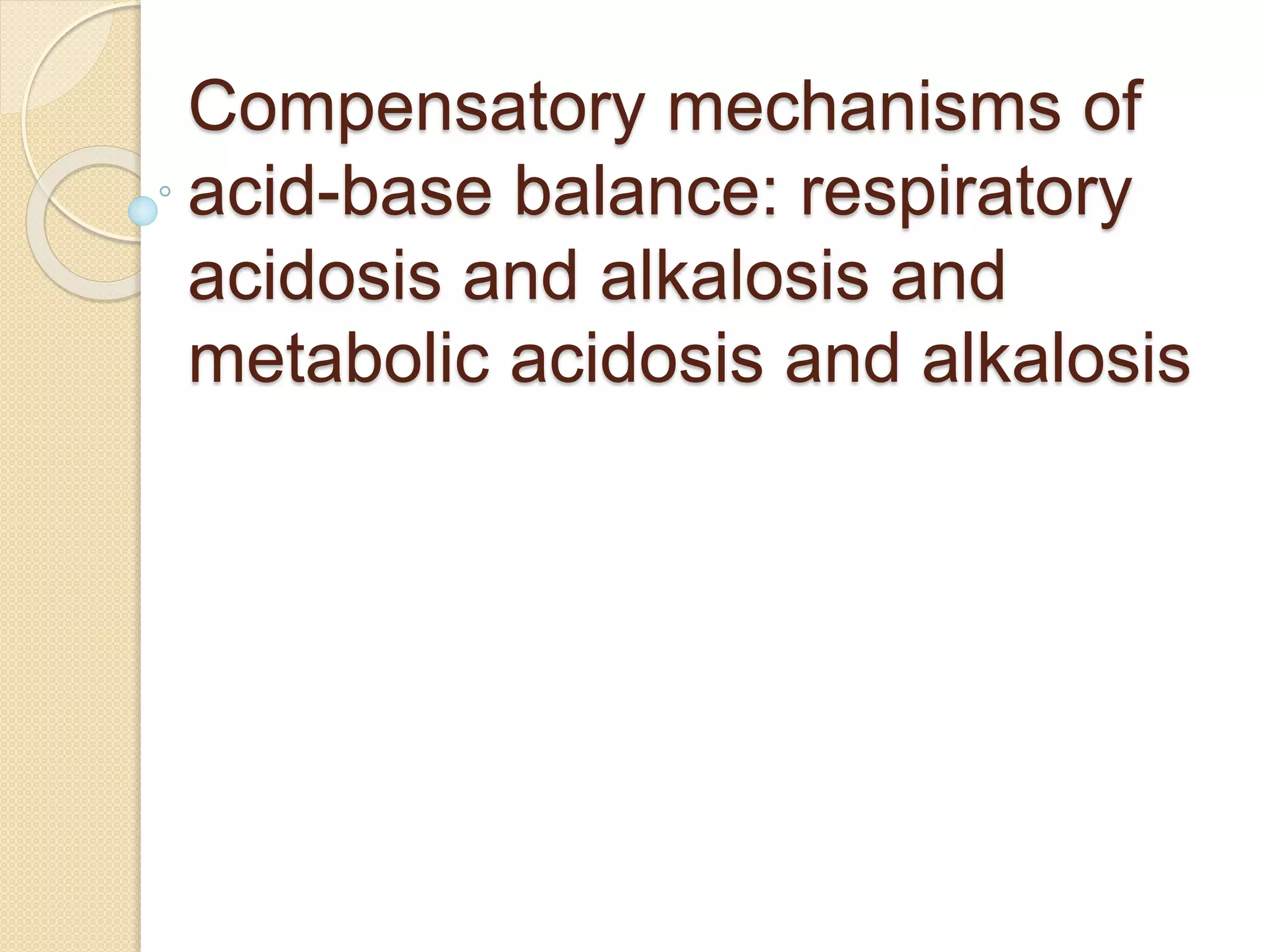 Acid-base balance | PPT