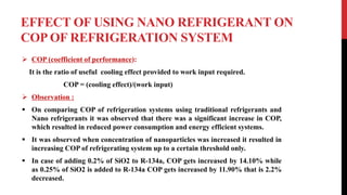 Applications of Nanotechnology in domestic refrigeration | PPTX