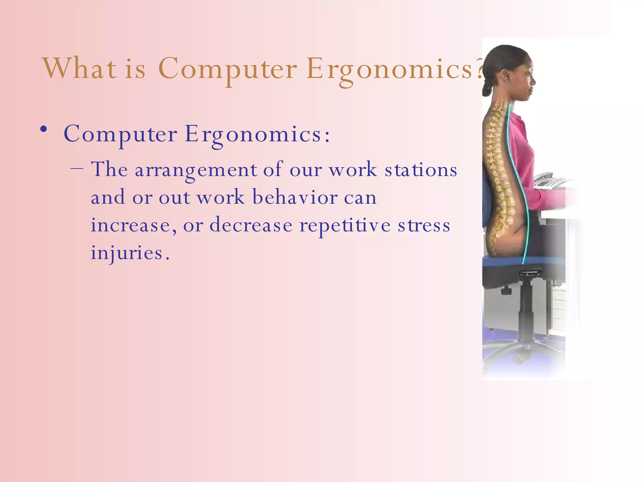 Computr Ergonomics | PPT