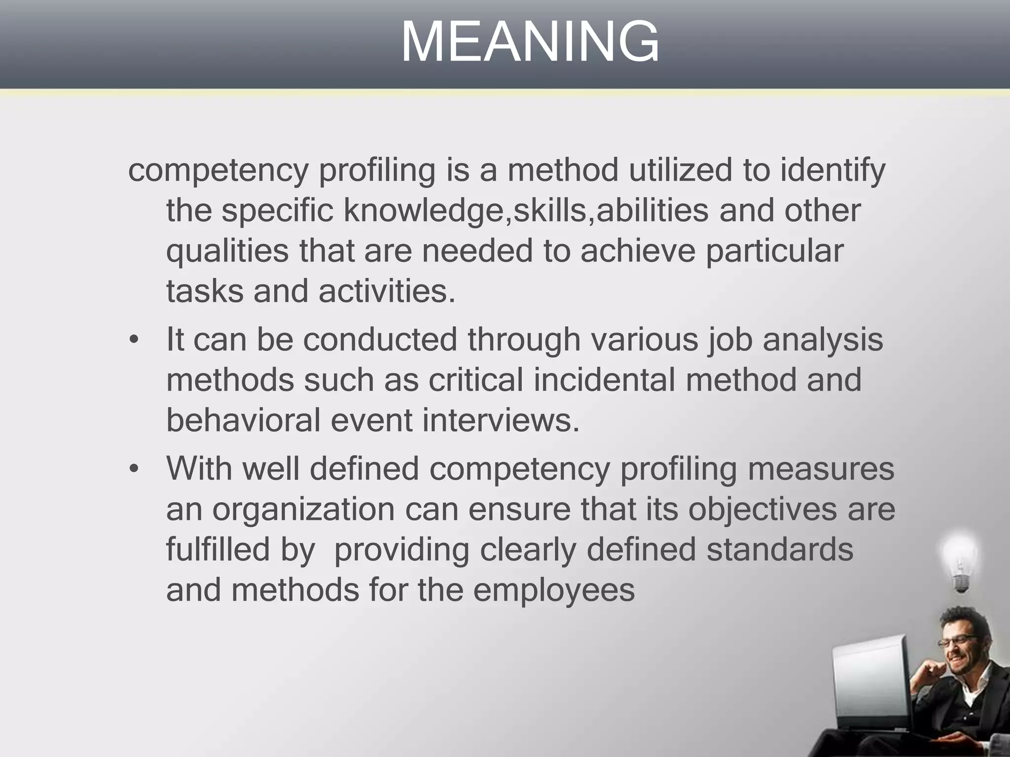 Competancy profiling | PPTX