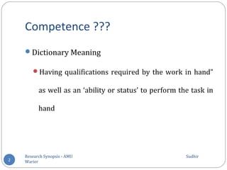 Competence | PPT