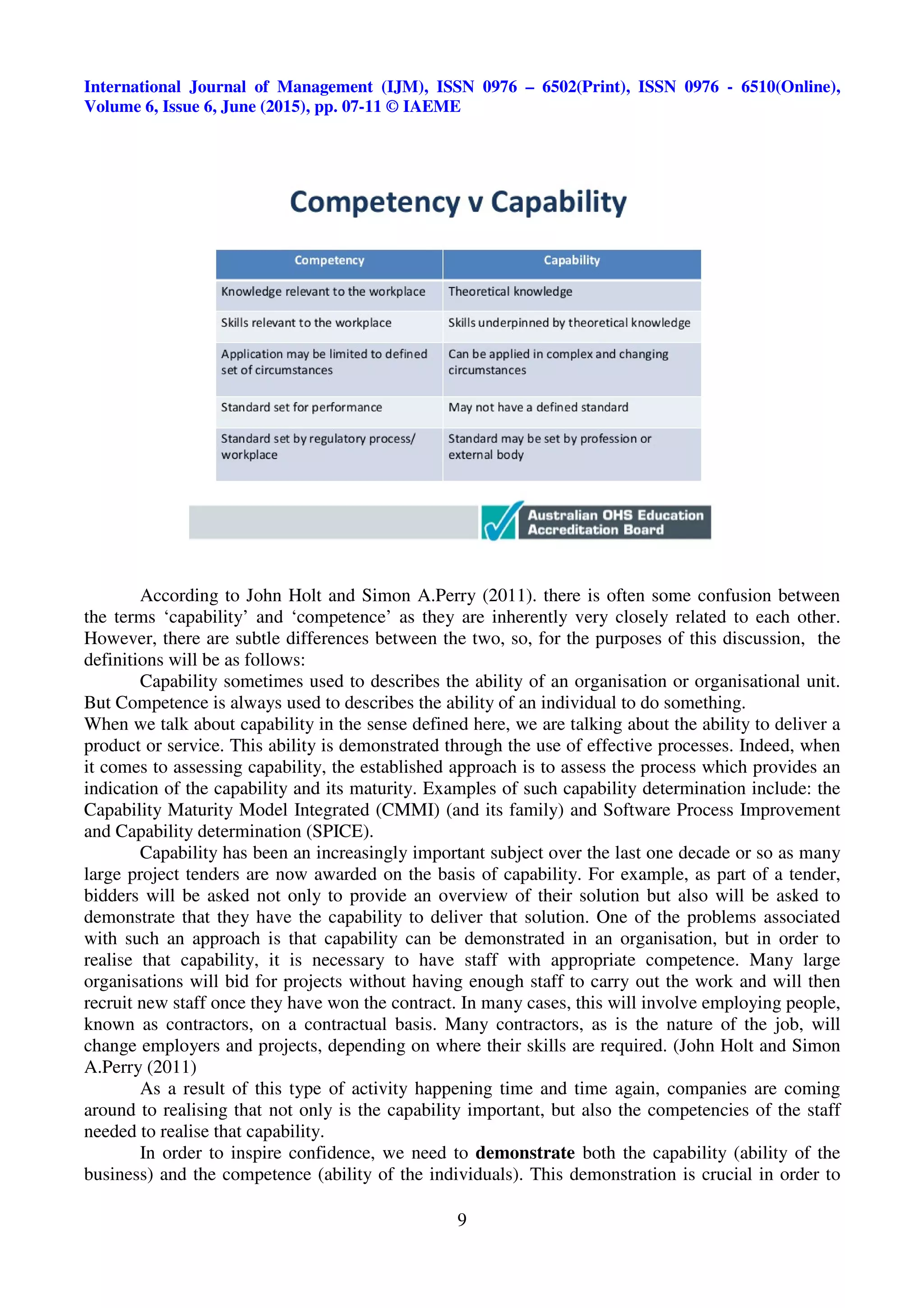 Competence and capability a new look | PDF