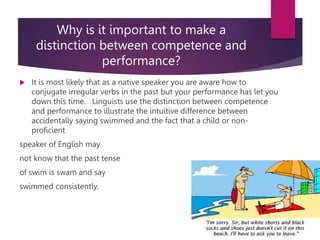 Competence and performance.pptCompetence and performance.pptxx | PPT ...