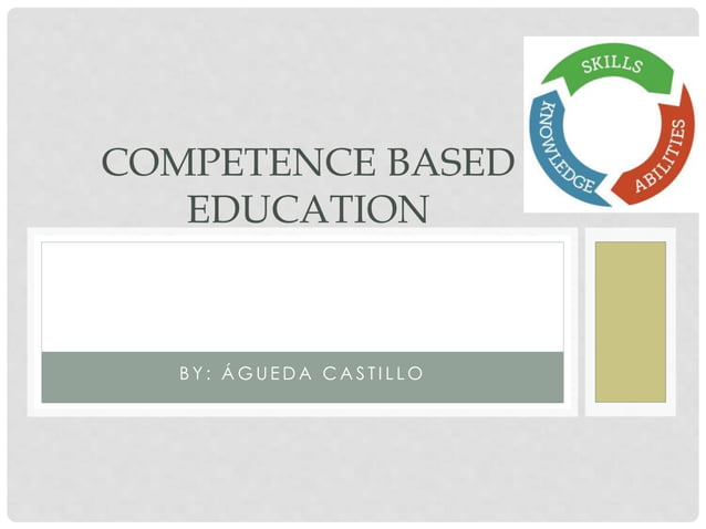 Competence based education | PPTX