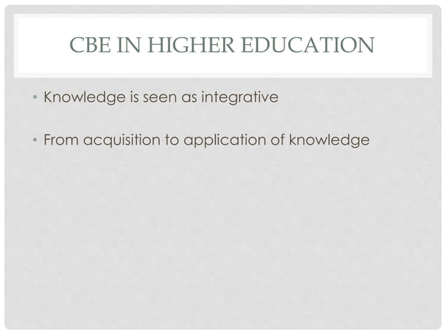 Competence based education | PPTX