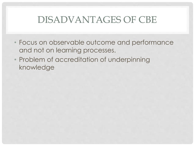 Competence based education | PPTX