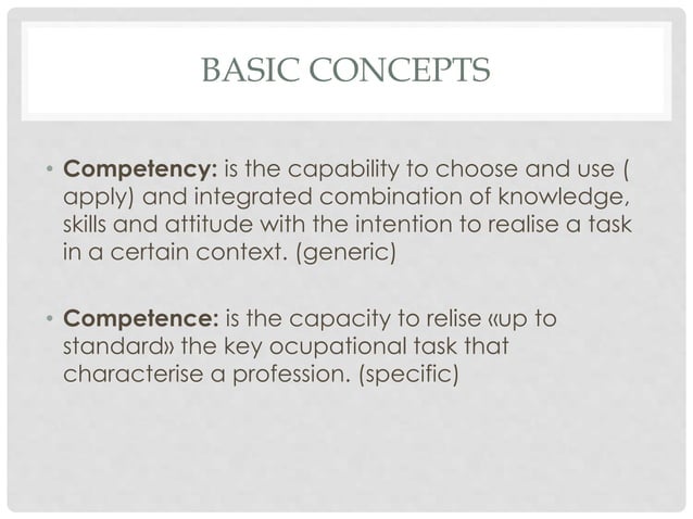 Competence based education | PPTX