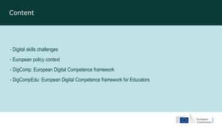 Digital Competence frameworks DigComp & DigCompEdu | PPTX