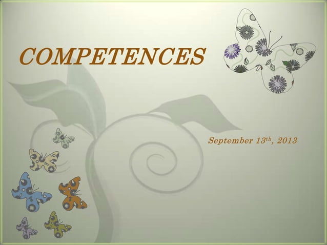 Competences, bleixen | PPT