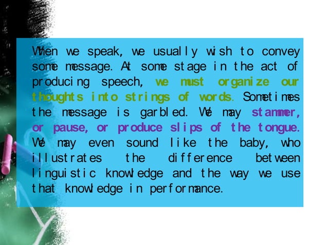 competence vs performance elt | PPTX | Science