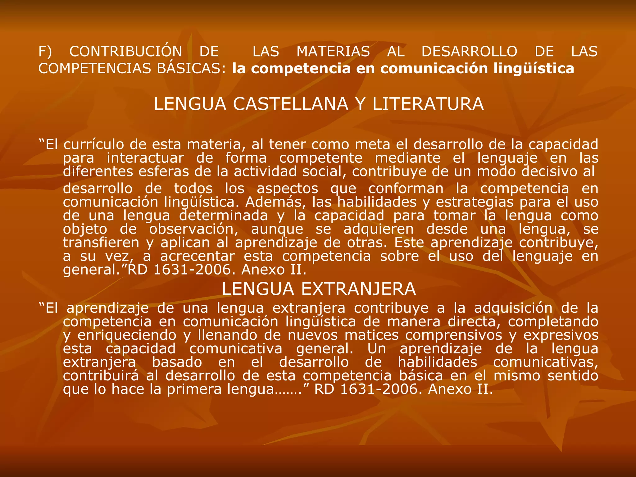 COMPETENCIA EN COMUNICACIÓN LINGÜÍSTICA | PPT | Education