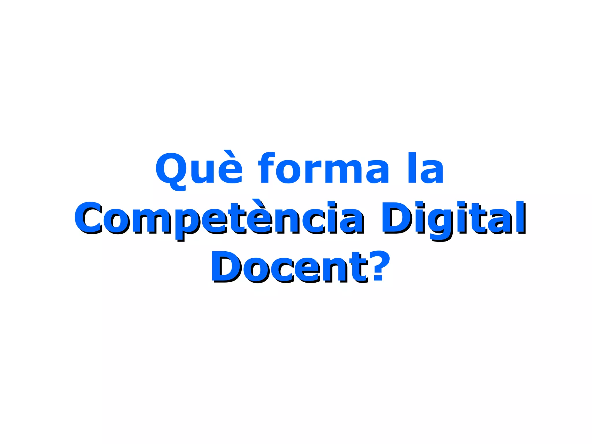 Competencia Digital Docent | ODP