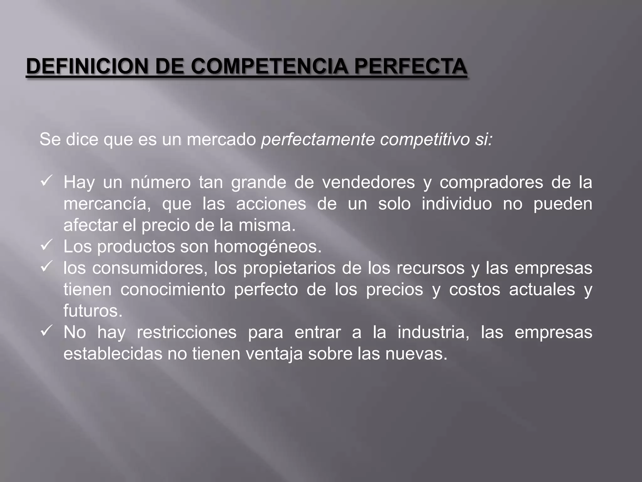 Competencia perfecta | PPT