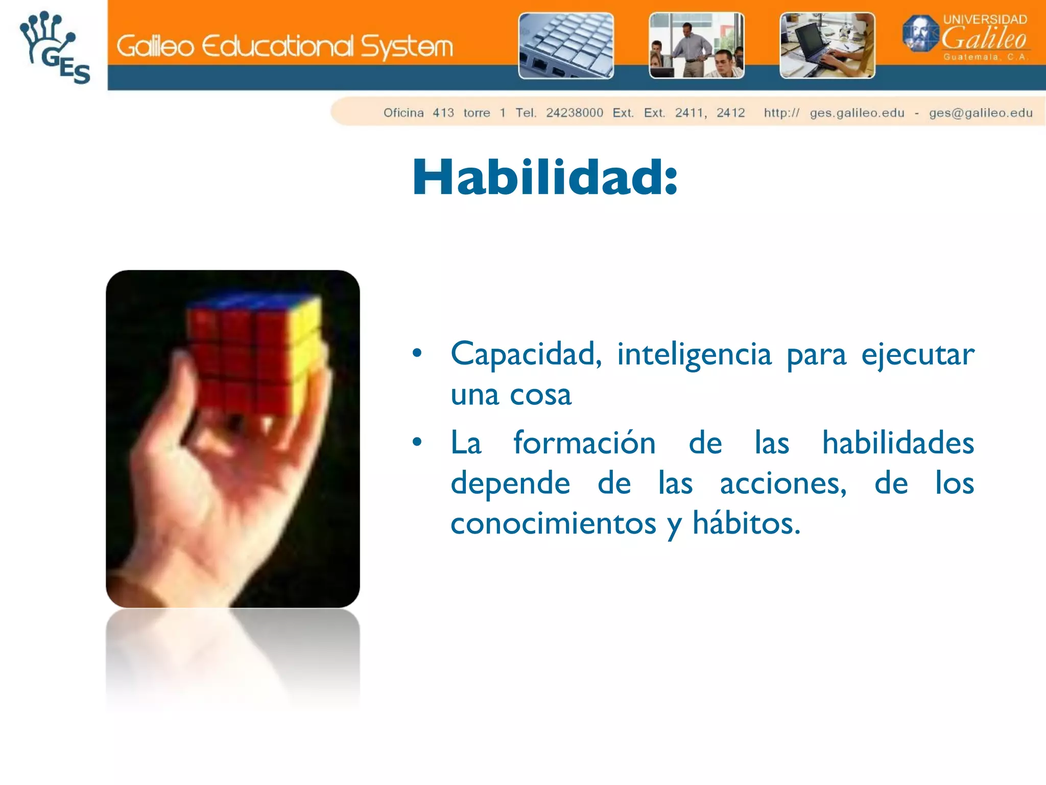 Competencias, Destrezas Y Habilidades | PPT