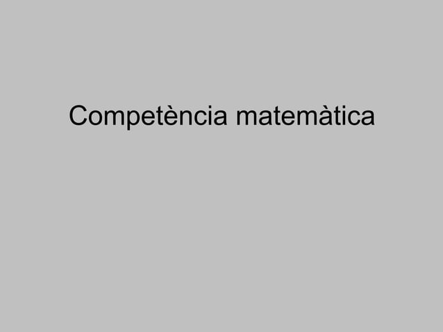 Competencies bàsiques | PPTX