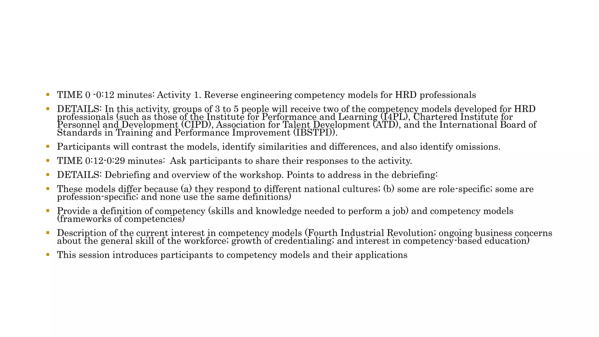 Competency Models 101 | PPTX