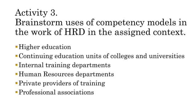 Competency Models 101 | PPTX