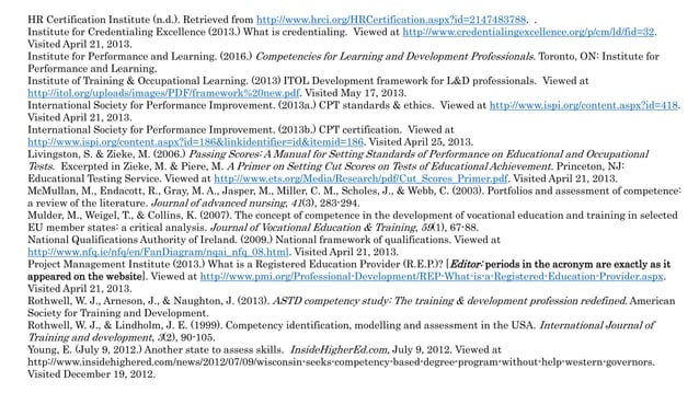 Competency Models 101 | PPTX