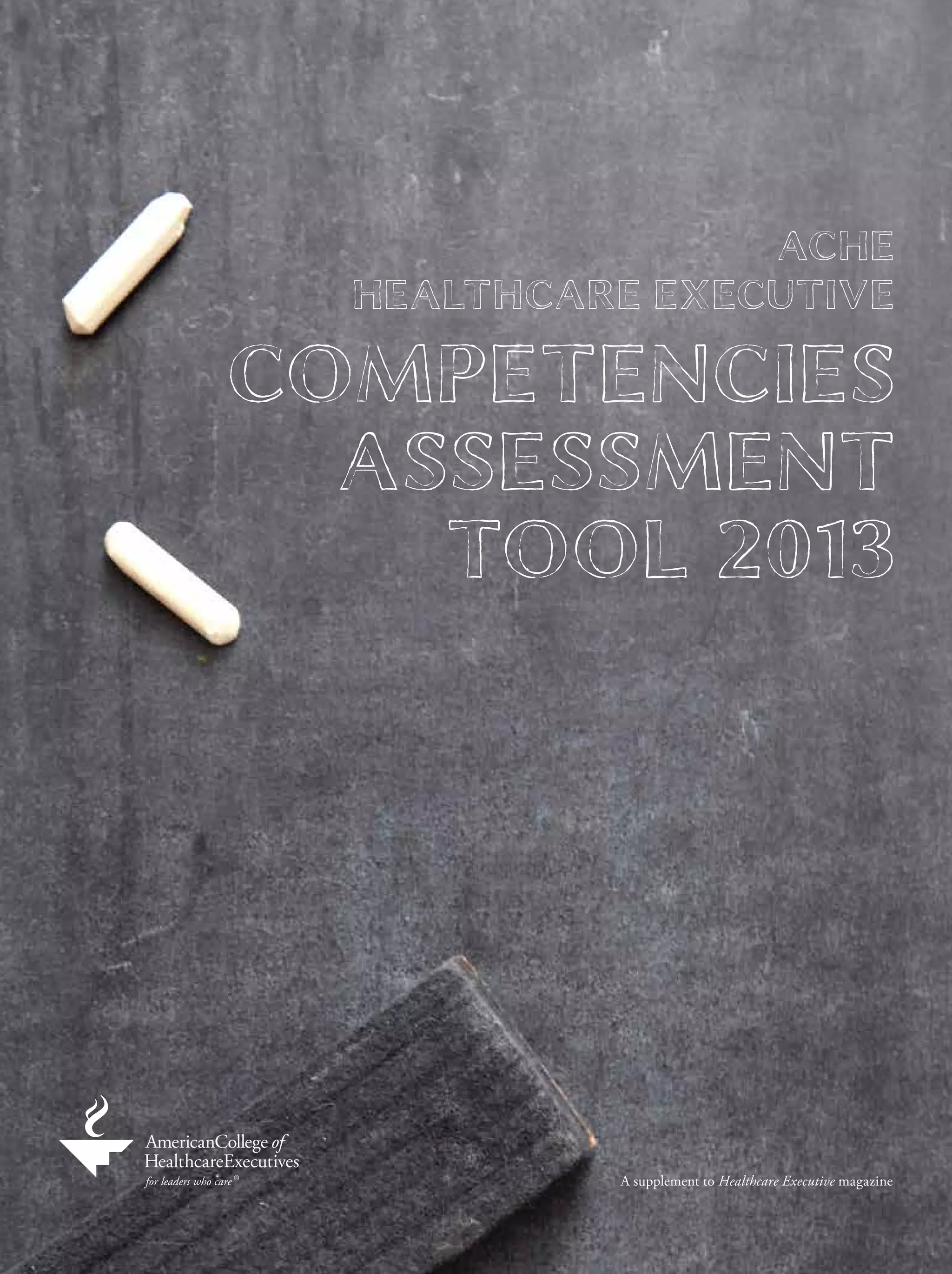 Competencies assessment tools 2013 booklet | PDF