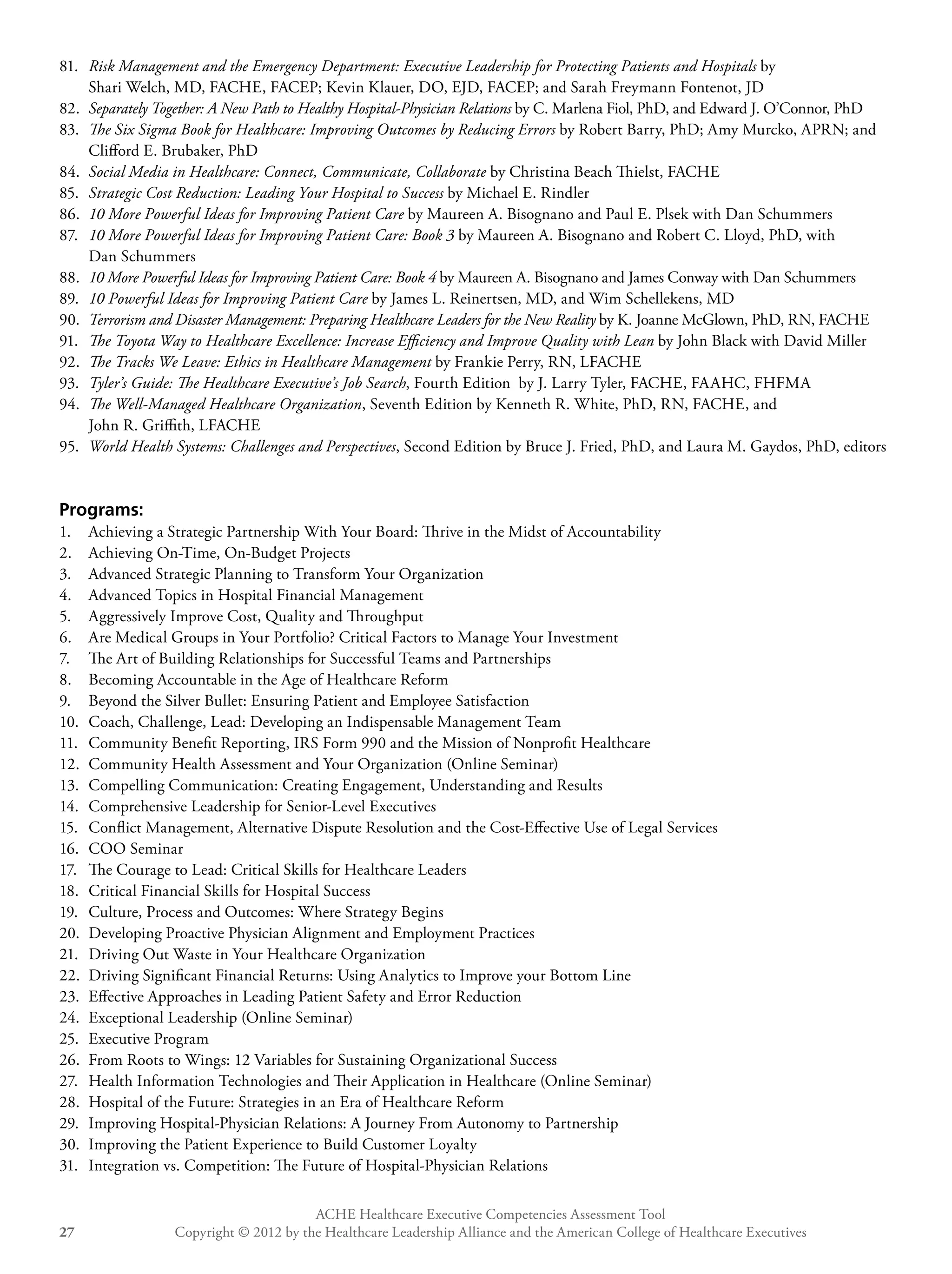 Competencies assessment tools 2013 booklet | PDF